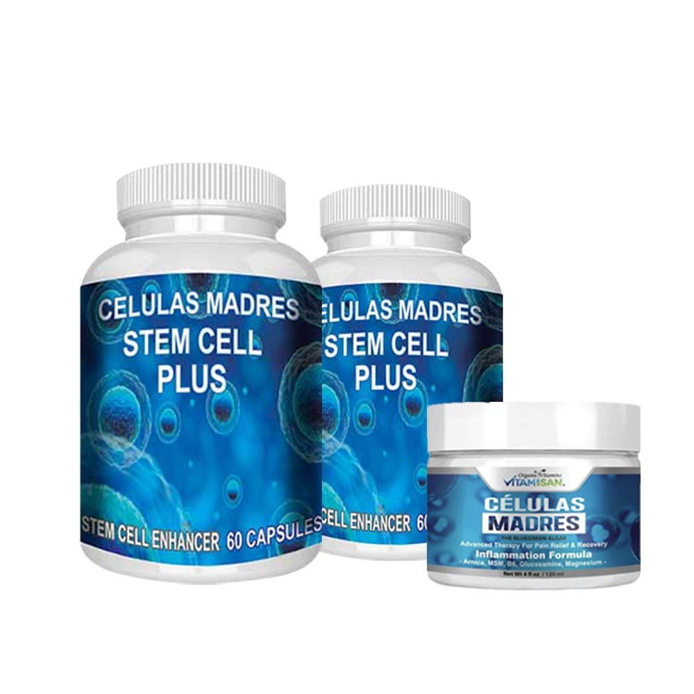 CELULAS MADRES STEM CELL 1000MG + FREE CELULAS MADRES CREAM - VITAMISAN