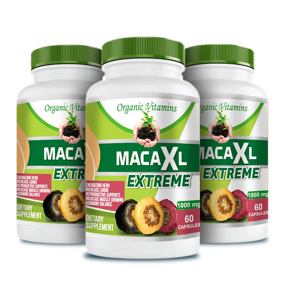 3 Maca XL Extreme Capsules Sale 3 BOTTLES - VITAMISAN
